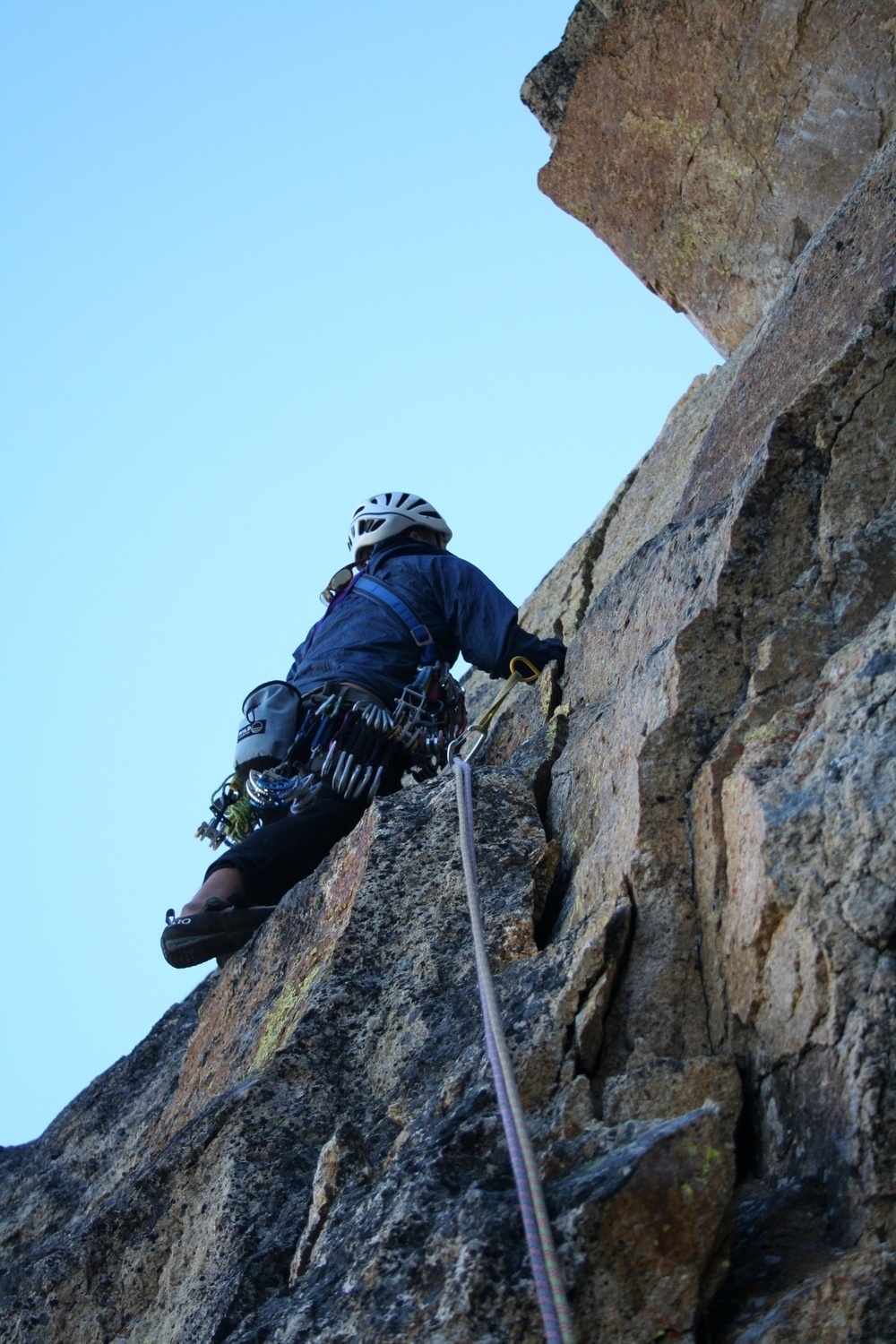 bissell hazen leading pitch 5 or 6 I think 5.10 but I recall it felt ...