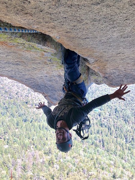 Projecting Paisano overhang. Strong core is essential to moving the ...