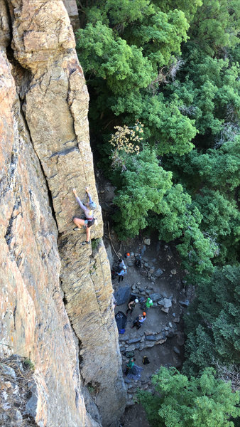 Rock Climb Italian Arete, Big Cottonwood Canyon