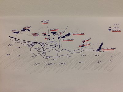 Rock Climbing in Comox Lake, British Columbia