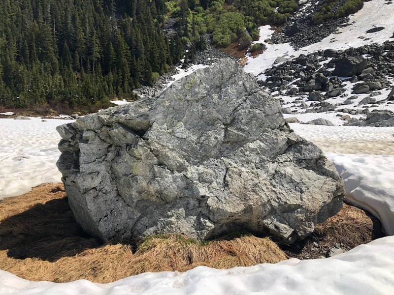 Climbing in Arc 1 Boulder, British Columbia