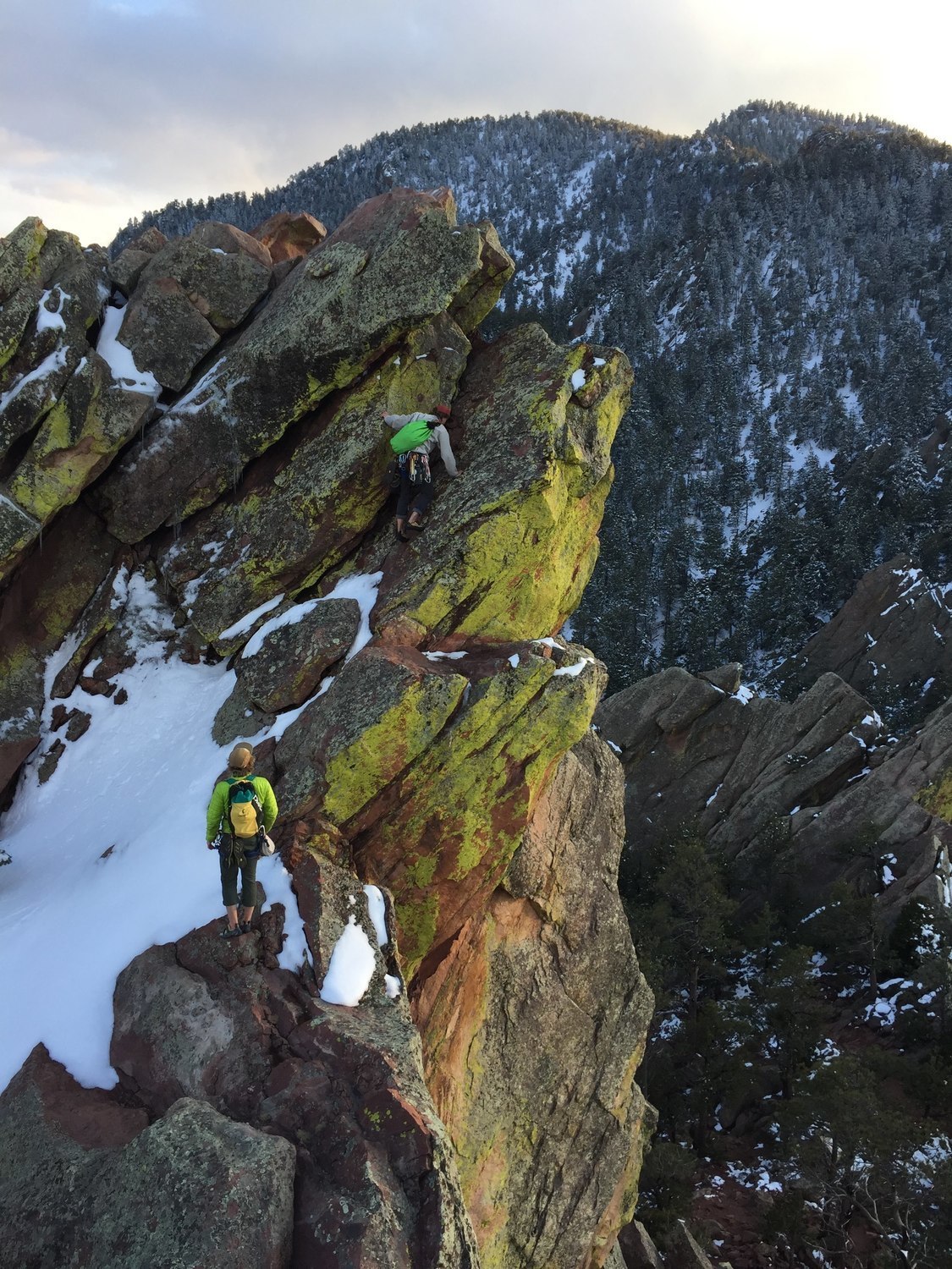 Scrambling through the false summits, April 1st, 2019.