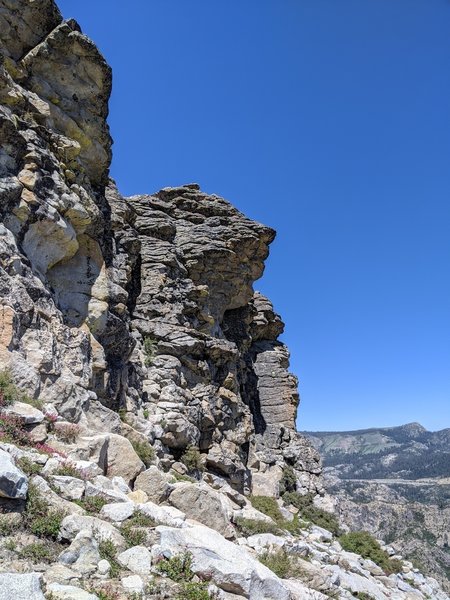 Rock Climbing in Ripple Wall, Lake Tahoe