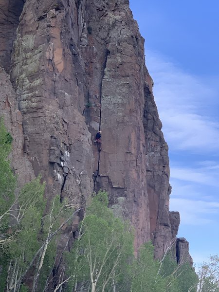 Rock Climb Monkey Fist, South Central Utah
