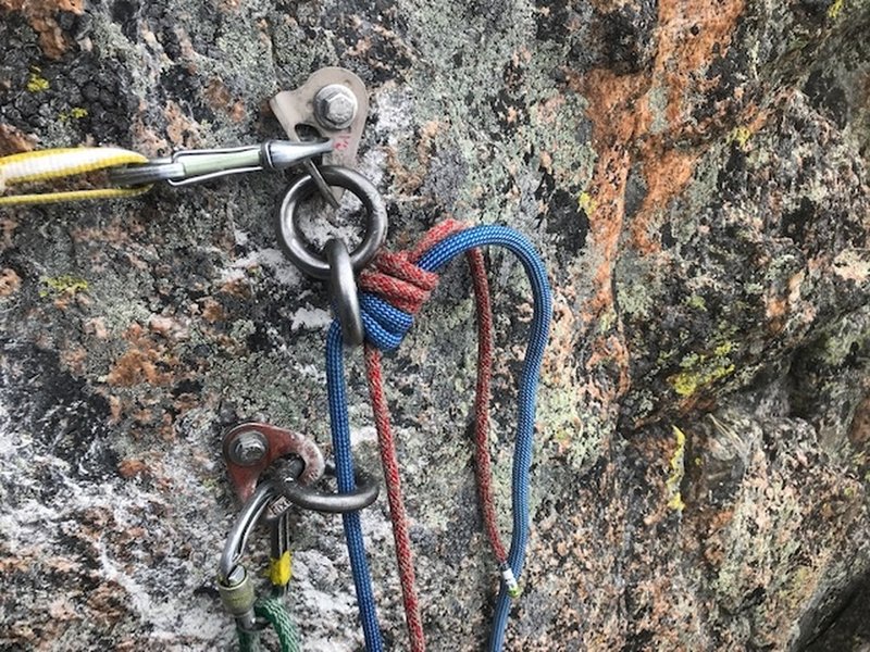 The lowest two rap anchors have been upgraded to stainless, modern ...