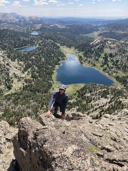Rock Climbing in Pyramid Peak, Wind River Range