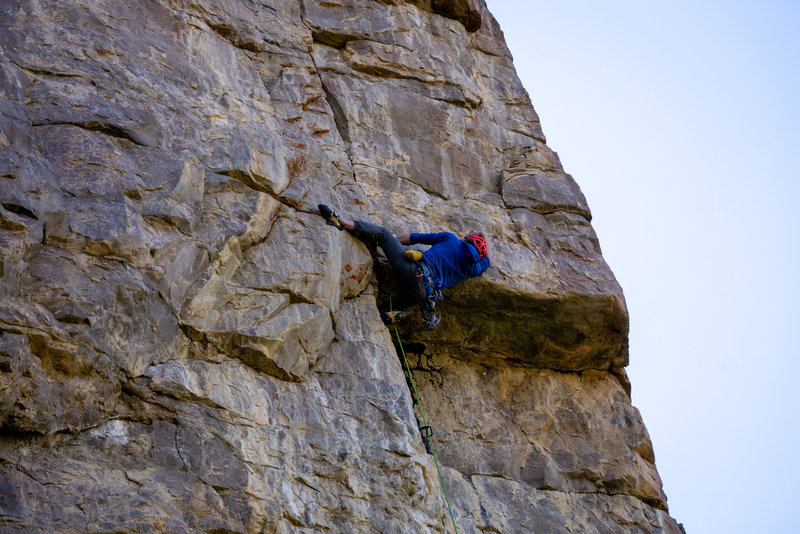 Rock Climb Trust in Tusting (T.iN.T.), Northeast Utah