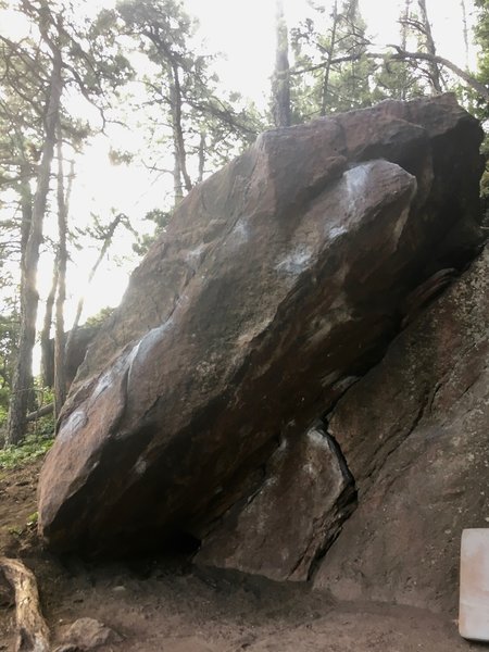 Bouldering in That Flakes It Overhang, Boulder