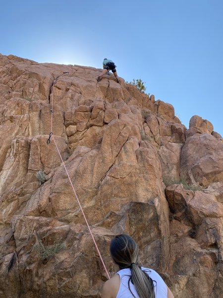 Rock Climb Paws for Thought, Franklin Mountain Range