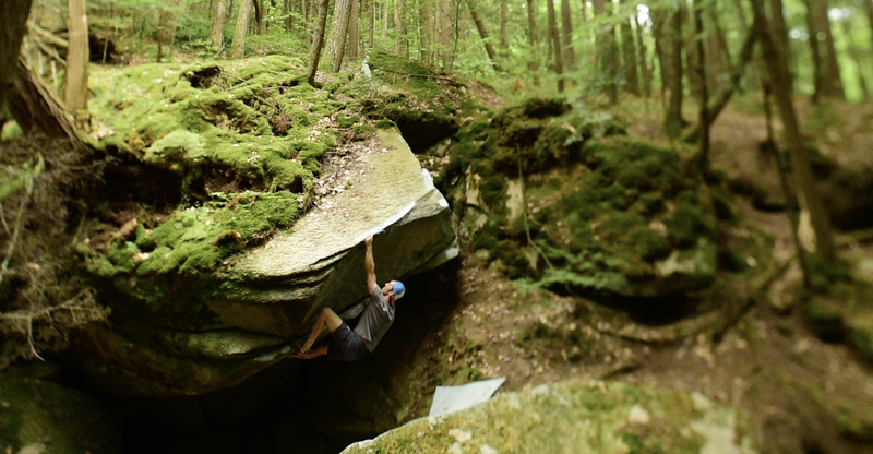 Bouldering in Pulpit Falls, Monadnock Region