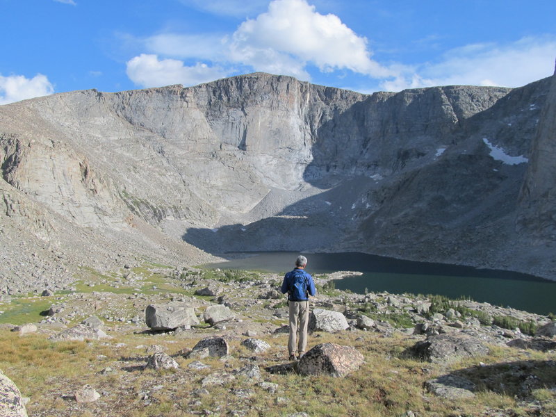 Climbing in Thundercloud Wall, Cloud Peak Wilderness Area