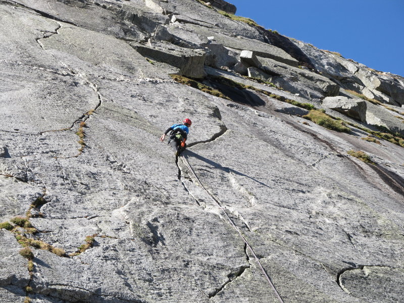 Rock Climb Slap Crack, Cloud Peak Wilderness Area