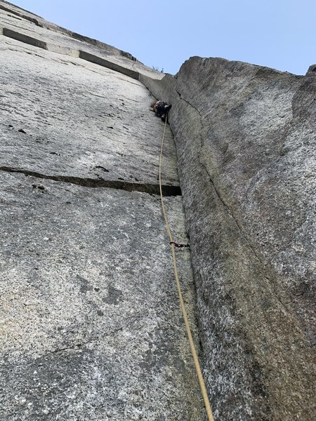 Rock Climb The Grinning Weasel, British Columbia