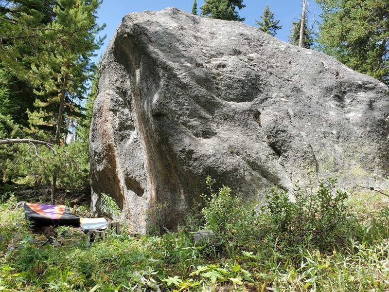 Bouldering in Roadside Block, Pinedale Area