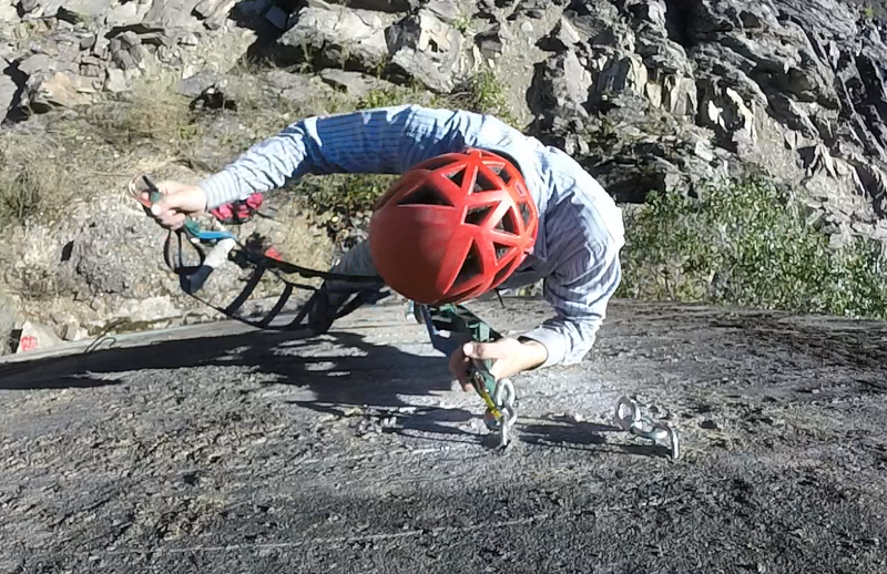 Climbing in Old Bridge Buttress, Lake Tahoe
