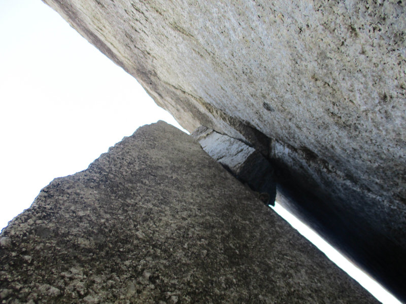 No pro until the chockstone and the leaning flare wants to spit you out ...