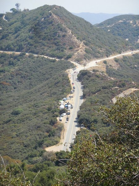 Hollywood takes over the parking area at Corpse Wall for a film shoot.
