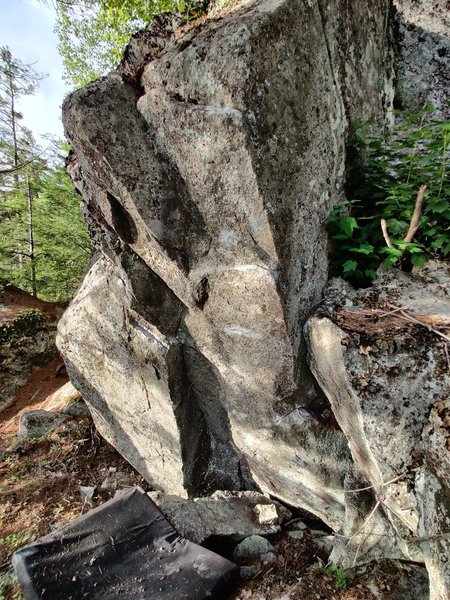 Bouldering in Gull Pond, Adirondacks