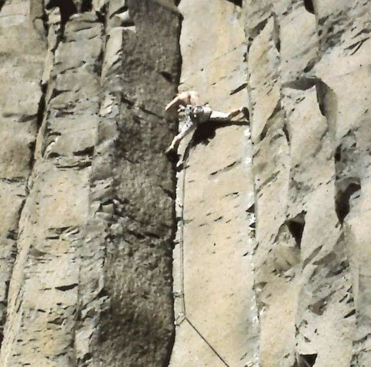 Perhaps 2nd free ascent, 1987, Dane Burns photo credit. I was only 17 ...