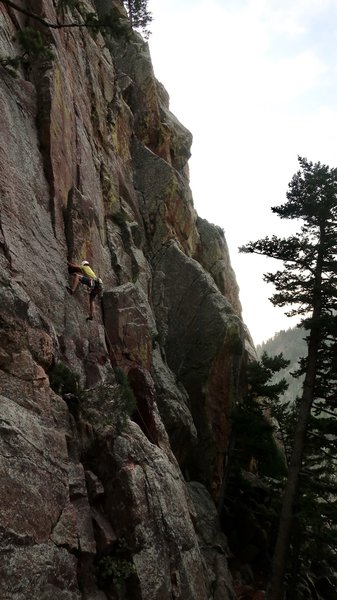 Rock Climb Pygmy Pony, Eldorado Canyon State Park