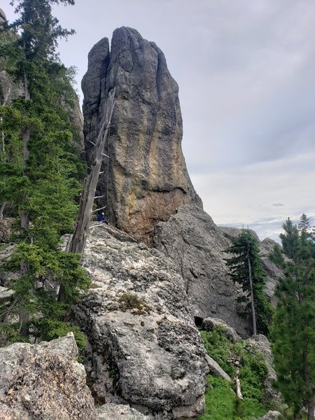 Rock Climbing in Upside Down Rock, Custer State Park