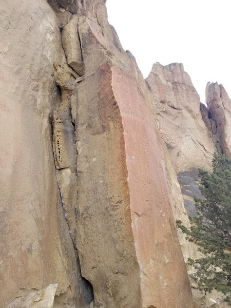 Rock Climb Split Image, Smith Rock