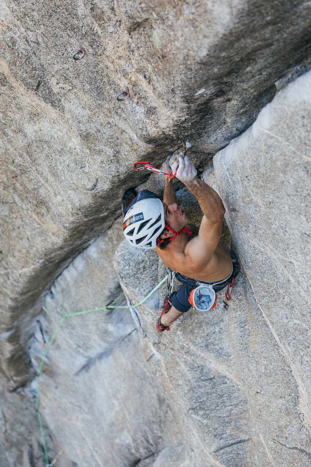 Zack Fisher skipping the bolts during an all gear, redpoint attempt at ...