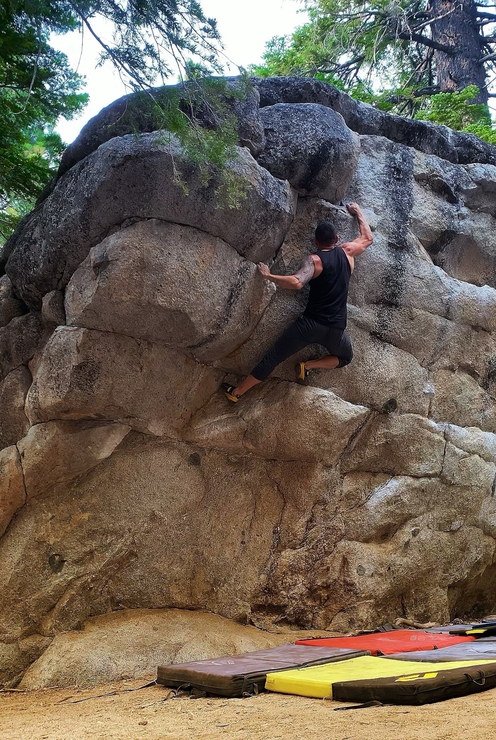 Very left of the Ladder Boulder. Not sure what this line was, but it's ...
