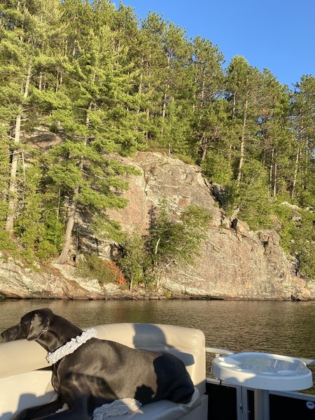 Rock Climbing in Faraday Lake - Splash Wall, Ontario