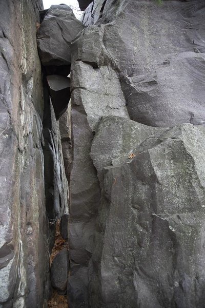Rock Climbing in The Guillotine, Devil's Lake
