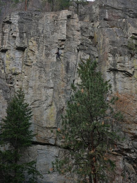 Rock Climbing in Tottering Pillar, British Columbia