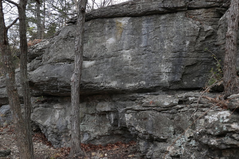 Bouldering in EcoLiberator Area, WM: Swope & Blue River Limestone