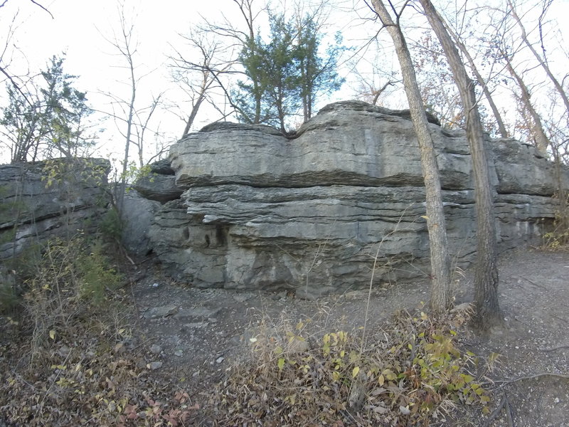 Bouldering in Fox Hollow Trail, WM: Swope & Blue River Limestone