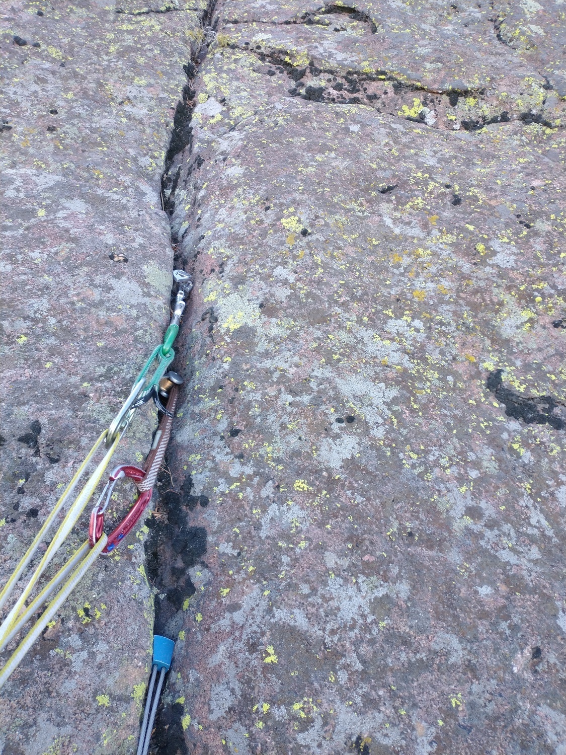 A rare, shallow crack that allowed for pro.