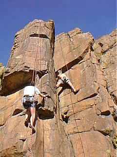 Myke Komarnitsky stemming wide, while Bill Kalinowski follows on Lemons ...