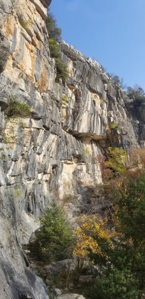 Exploring another Virgin wall in Cijevna Canyon. This one is located ...