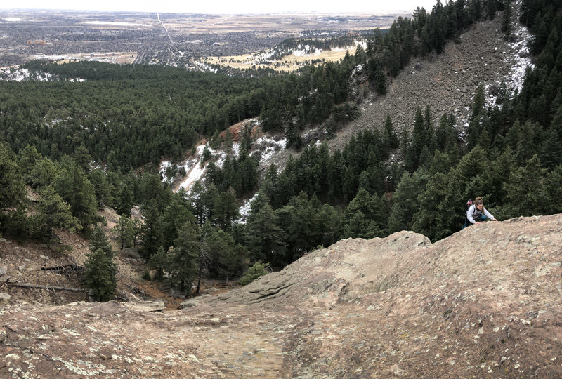 Rock Climbing in Third Flatironette, Flatirons