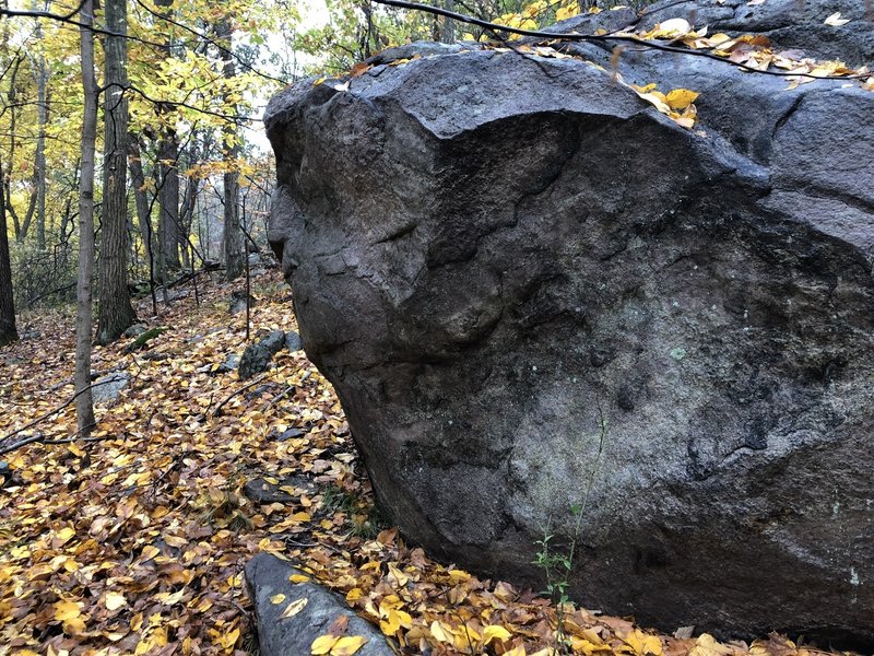 Climbing in Low Ball Boulder, b. North Central