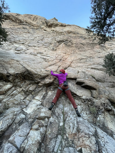 Rock Climbing in Lost Piton Rock, Sierra Eastside