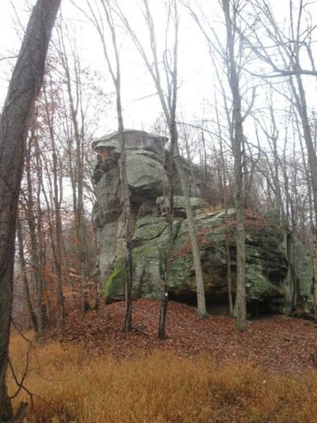 Climbing in Symmes Creek, Southeast Ohio