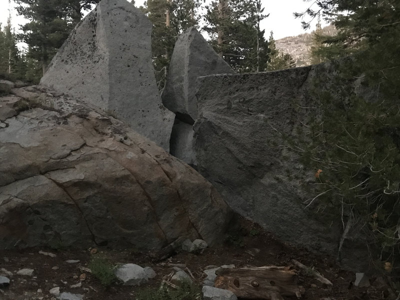 Minecraft Boulders. Majong is the boxy tabletop boulder on the right ...