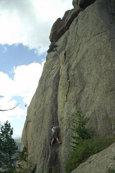 Rock Climb Tree Crack, Lumpy Ridge