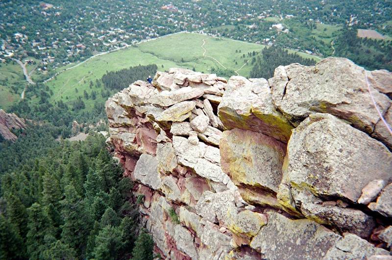 Adding yet another picture to this climb...Dave Pratt climbing the ...