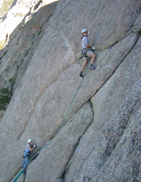 Rock Climb High Plains Drifter, Lumpy Ridge