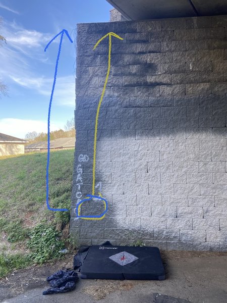 Climb Gator Slab, Broken Glass Bridge