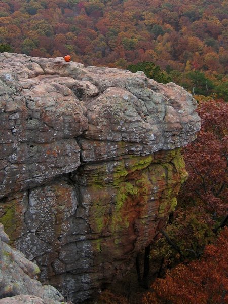 Spooky punkin' at Sam's Throne...no one around...but...felt like ...