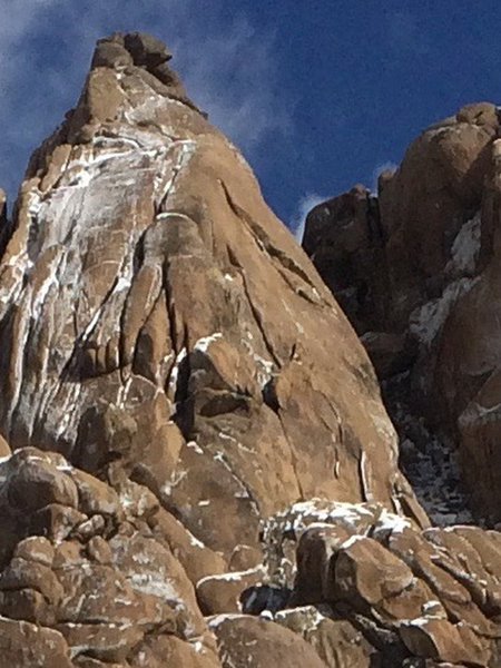 Rock Climb From Smear to Eternity, High Desert