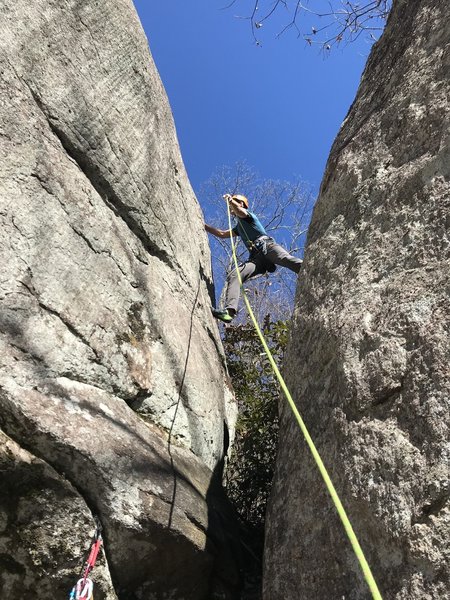 Rock Climbing in Classic Boulder Area Routes, Big Rock Mountain