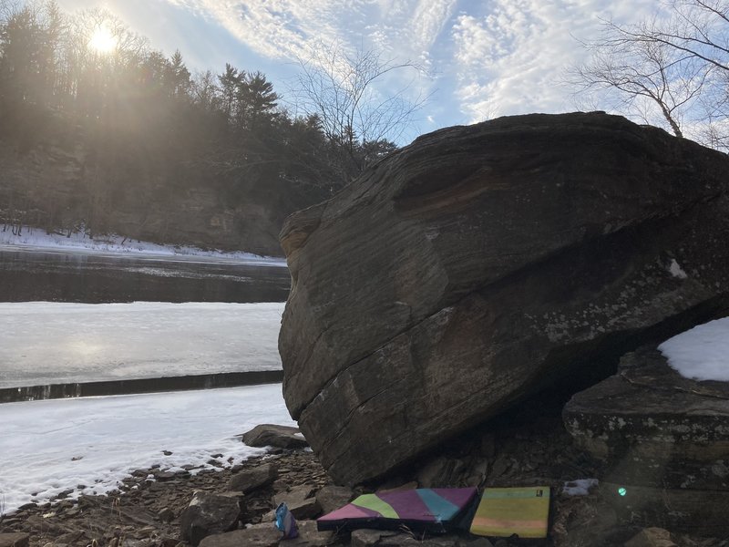 Bouldering in Wisconsin Dells, Baraboo Range