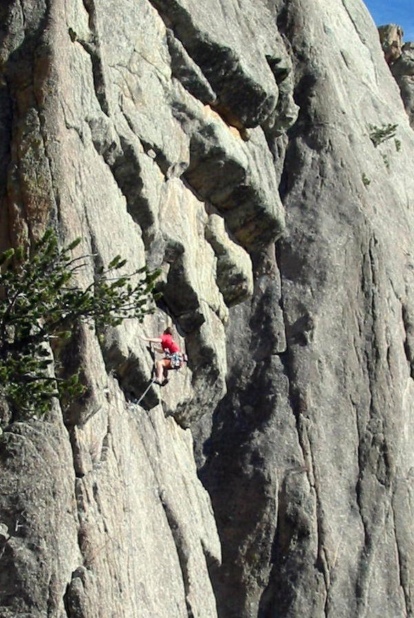 Dale Remsberg on the first attempt at an FA on King Tut, Isis Buttress ...